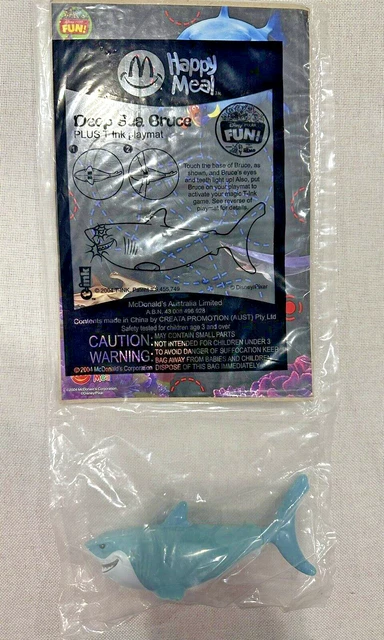 MCDONALD’S TOY 2004 Disney PIXAR Fun 'Deep Sea Bruce' Figures Plus T ...