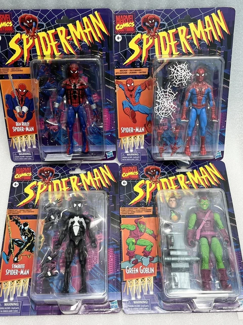 MARVEL LEGENDS RETRO Ben Reilly Symbiote Spider-Man Green Goblin Action ...