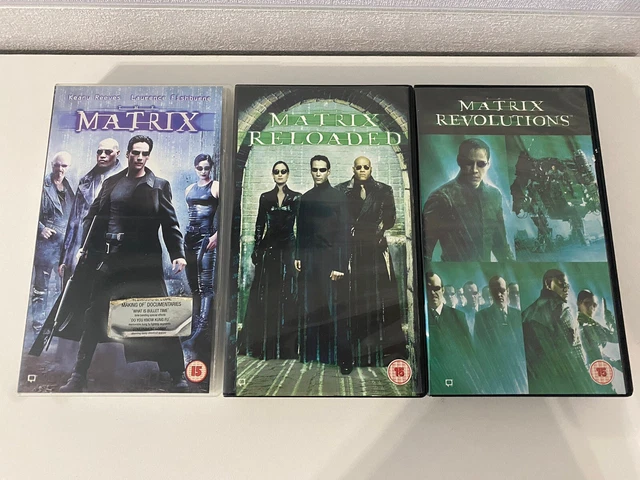 THE MATRIX, MATRIX Reloaded, Matrix Revolutions VHS Tapes £9.99 ...