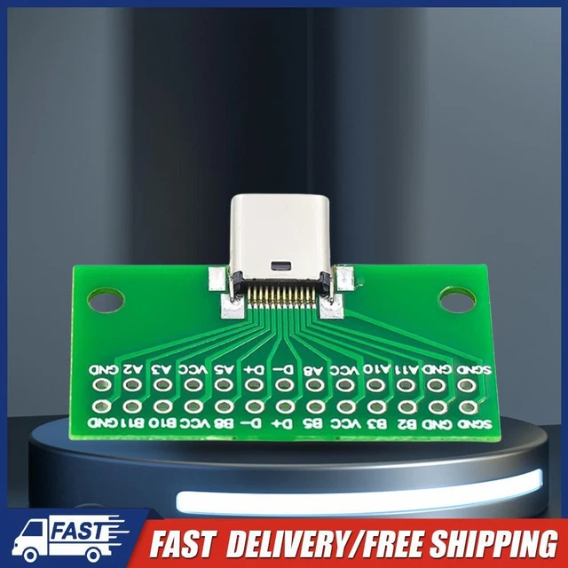 TYPE-C USB 3.1 24Pin 2.54mm Connector Socket For Data Line Wire Cable ...