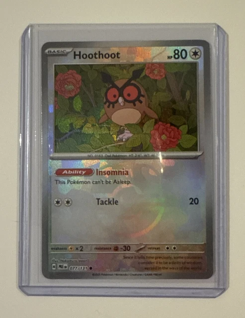 POKEMON TCG: PRISMATIC Evolutions - Hoothoot (077/131) Master Ball ...