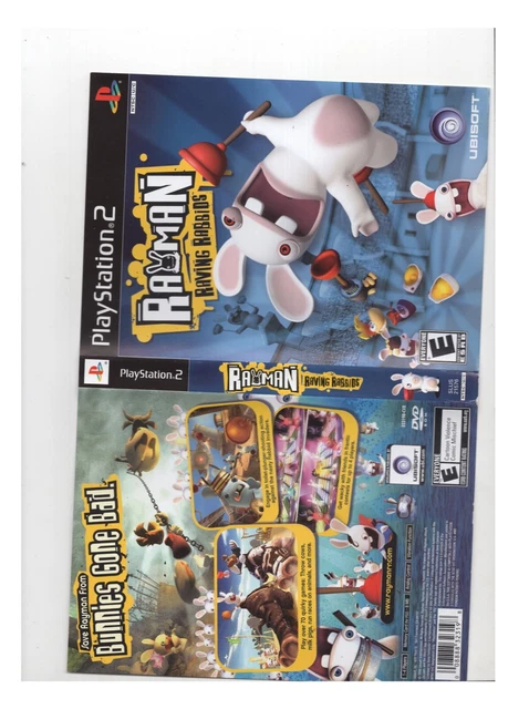 RAYMAN RAVING RABBIDS PS2 ARTWORK ONLY Authentic Original $5.99 - PicClick