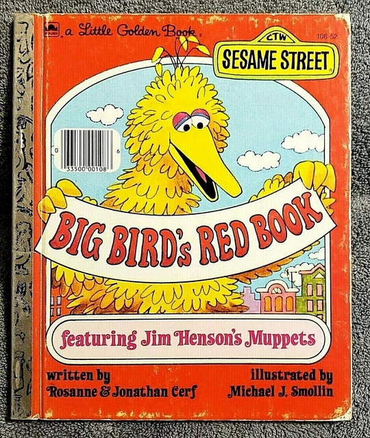 A LITTLE GOLDEN Book Sesame Street BIG BIRDS LIVRE ROUGE par Rosanne ...