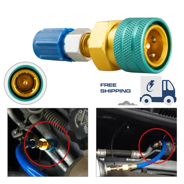LOW -SIDE R1234YF To R134A Fitting Adapter Car Air Conditioner Quick ...