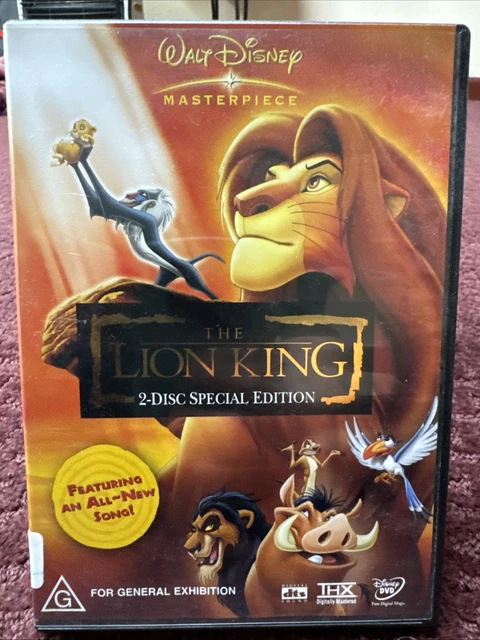 THE LION KING: 2-Disc Special Edition (1994) Dvd Region 4 $7.00 ...