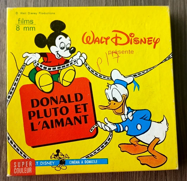 FILM SUPER 8 couleur MICKEY WALT DISNEY DONALD pluto et l'aimant ciné à ...