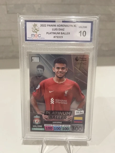 PANINI ADRENALYN XL Platino Baller Luiz Diaz Liverpool MGC 10 PSA 101/ ...