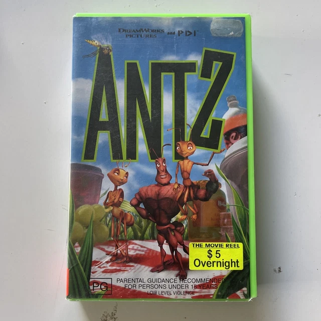 ANTZ (VHS, 1999) Dreamworks Kids Movie Rare Big Box VHS Video Ex Rental ...