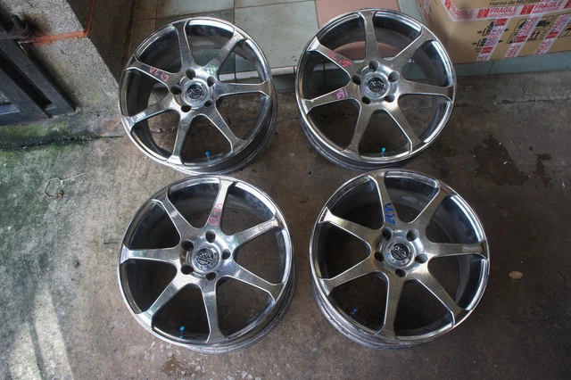 JDM 17& YOKOHAMA Advan AVS model 7 rims wheels for Honda civic DC5 euro ...