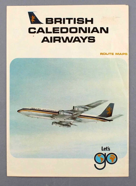 BRITISH CALEDONIAN AIRWAYS Airline Route Maps Boeing 707 Bcal Cabin ...