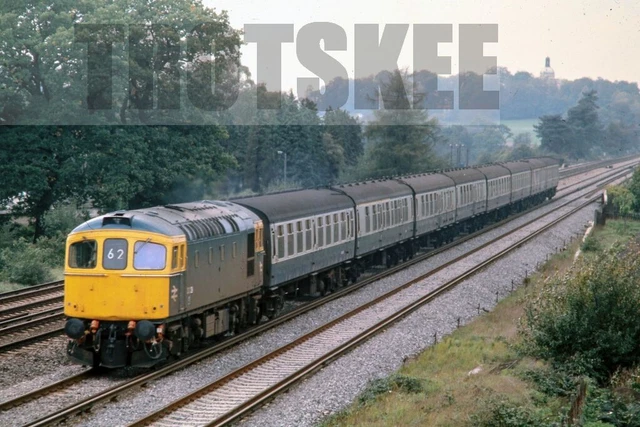 35MM SLIDE BR British Rail Diesel Loco Class 33 33029 1976 Original £3. ...