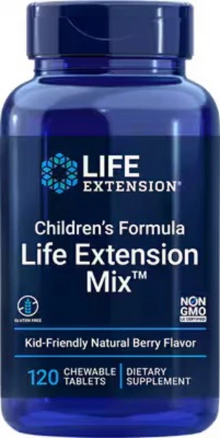 LIFE EXTENSION CHILDREN'S Formula Mix 120 Chewable Tablets Natural ...