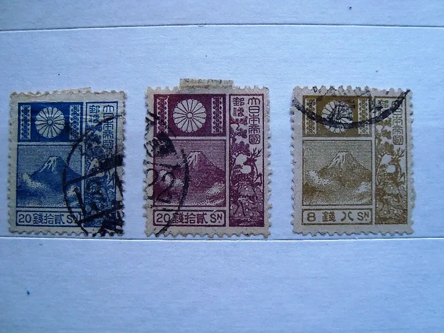 MOUNT FUJI JAPAN stamps £22.30 - PicClick UK