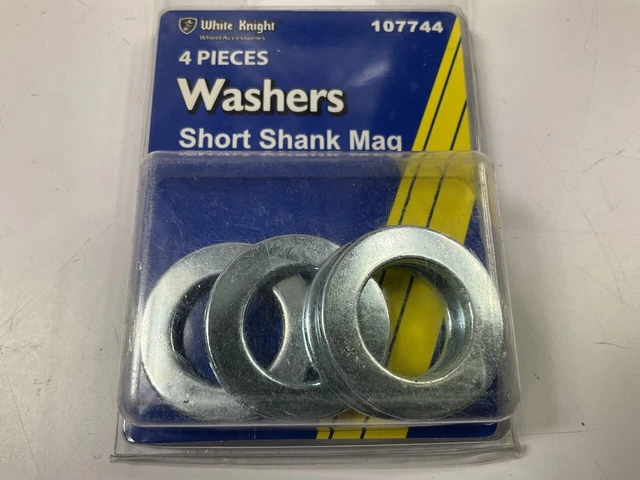 WHITE KNIGHT 107744 Wheel Lug Nut Washers - Short Shank Mag - 4/Pack ...