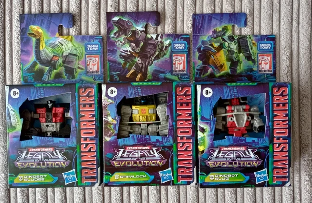 TRANSFORMERS LEGACY EVOLUTION Core Class Dinobots Grimlock Sludge Slug ...