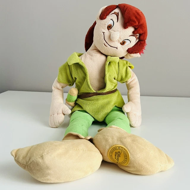 DISNEY STORE PETER Pan Plush Soft Toy 22” Rag Doll Tinker Bell Genuine ...