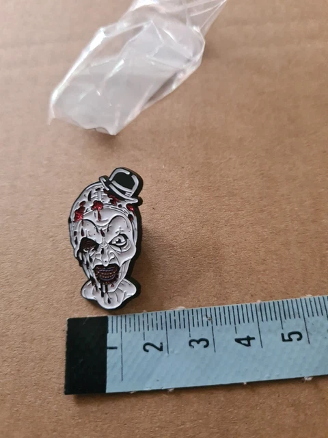ART THE CLOWN Metal Enamel Pin Badge Terrifier All Hallow Eve Horror £4 ...