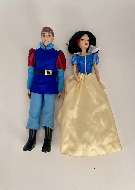 DISNEY SNOW WHITE and Prince Florian 12” Dolls From Disney Store London ...