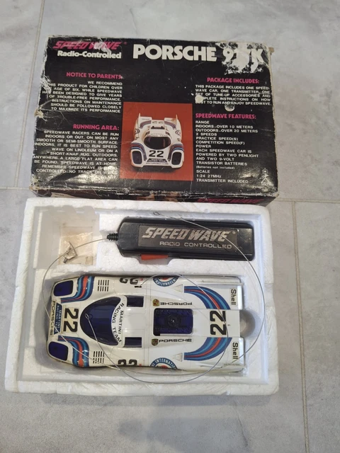 VINTAGE 1980'S Radio Controlled Speed Wave Porsche 917K Racing Car £9. ...