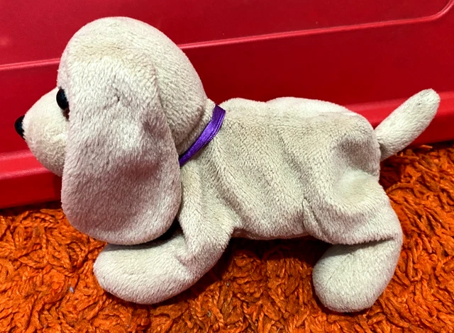 CANCER RESEARCH TAN PUPPY DOG Beanie Official 2000 Vintage Soft Toy ...