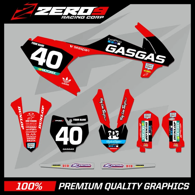 CUSTOM MX GRAPHICS Kit Motocross: Gasgas Mc 50 Mc 65 2021 - 2022 Go Pro ...
