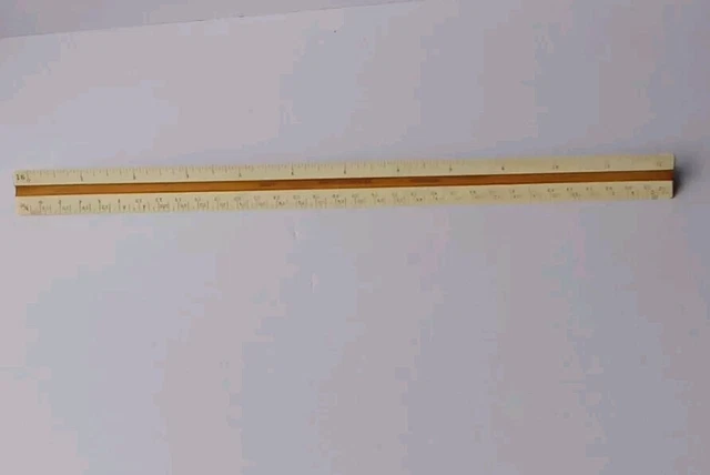 VINTAGE KEUFFEL & Esser 1621P Engineers Scale Ruler Triangular 3 Sided ...