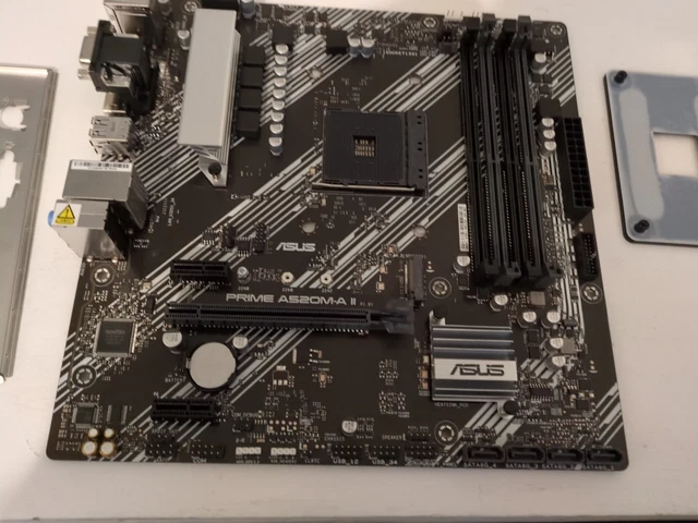 ASUS PRIME A520M-A II/CSM Motherboard AMD Socket AM4 A520 DDR4 Micro ...