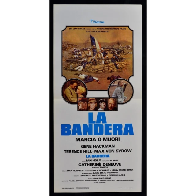 AFFICHE LA BRANDIR Terence Hill Gene Hackman Deneuve Max Von Sydow B01 ...