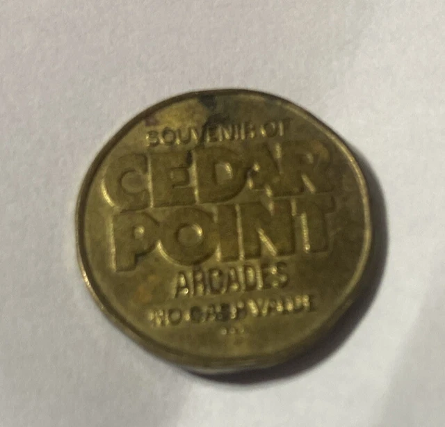 VINTAGE CEDAR POINT Amusement Park Arcade Token Souvenir "The Amazement ...