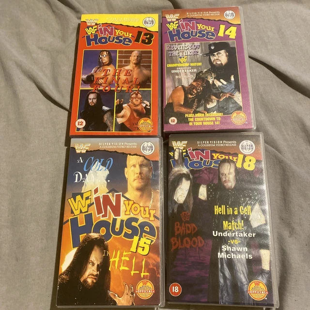 WWF/WWE - IN Your House 13,14,15,18 Vhs Bundle Of 4 Cheap £30.00 ...