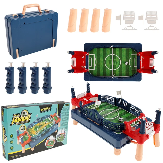 MINI FOOSBALL GAMES Tabletop Football Game Set Interactive Soccer Toys ...