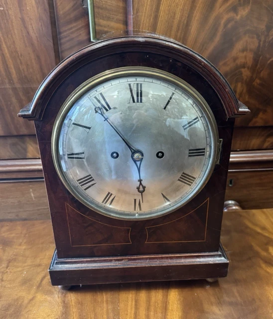 LARGE VICTORIAN DOUBLE Fusee Quarter Chiming Bracket Clock £455.00 ...