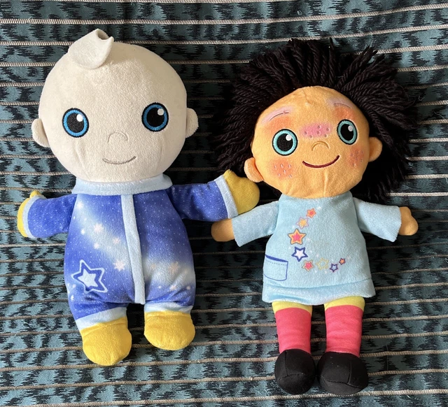 CBEEBIES HASBRO MOON And Me Plush Pepi Nana & Moon Baby Talking Toys 11 ...