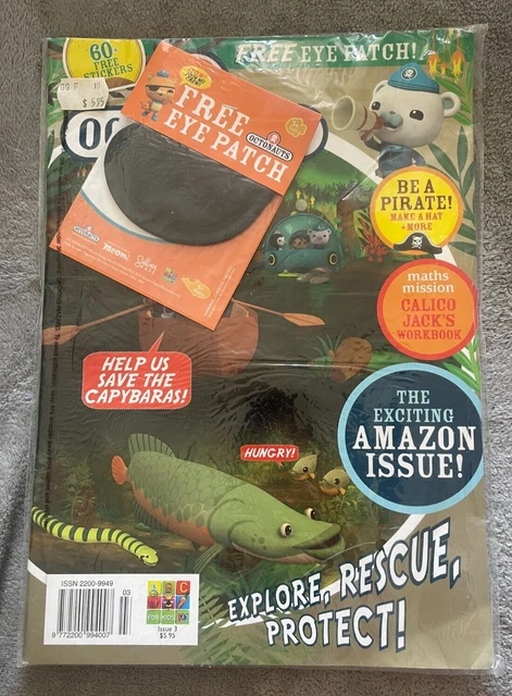 NEW, SEALED ABC For Kids. Octonauts Magazine Issue 3. Free Eye Patch £4 ...