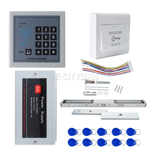 FULL SET RFID Dual Door Access Control System Kit 280kg Electric ...