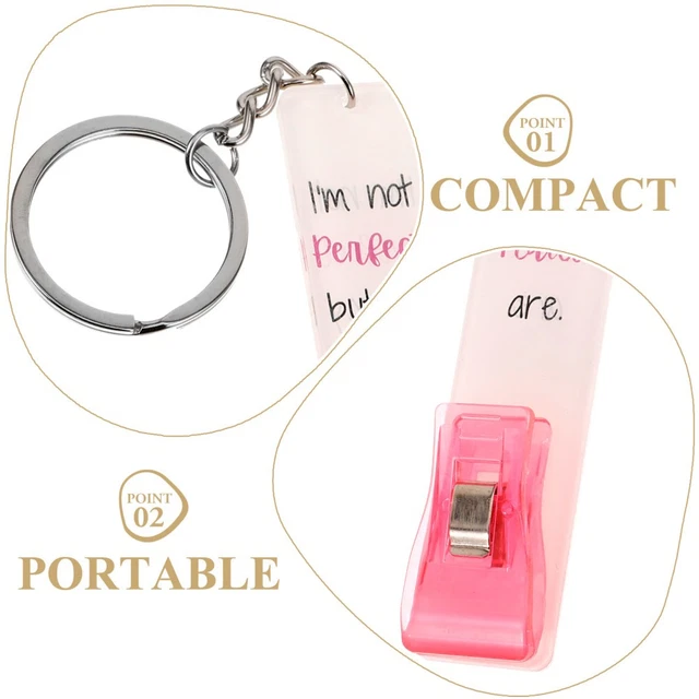 NAIL PROTECTION KEY Chain Credit Card Puller Key Ring Credit Card Pull ...