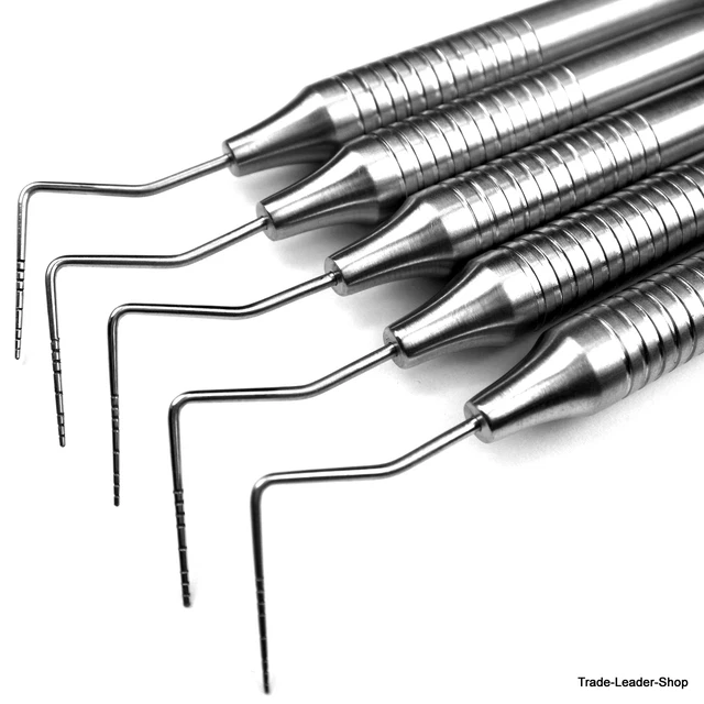 5X WILLIAMS-FOX DENTAL Probe (1-2-3-5-7-8-9-10) Measuring Colour-Coded ...