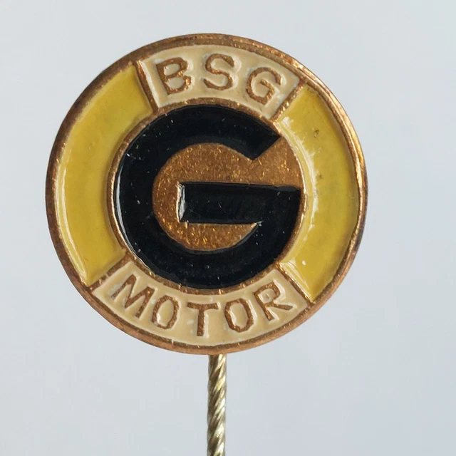 FUSSBALL ANSTECKNADEL BSG Motor Geithain DDR Sachsen Bezirk Leipzig EUR ...