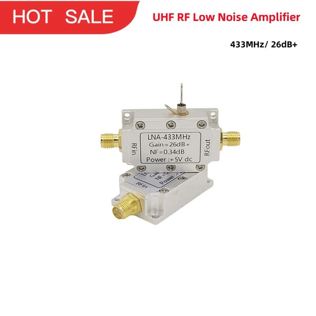 UHF RF LOW Noise Amplifier Module 433MHz LNA 50ohms 26dB+ SMA Female ...