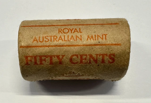 1982 RAM 50C Fifty Cent XII Commonwealth Games Brisbane - Coin Roll D8 ...