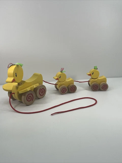 ELC EARLY LEARNING Centre Wooden Duck Pull Along Toy. #A4 £7.90 ...
