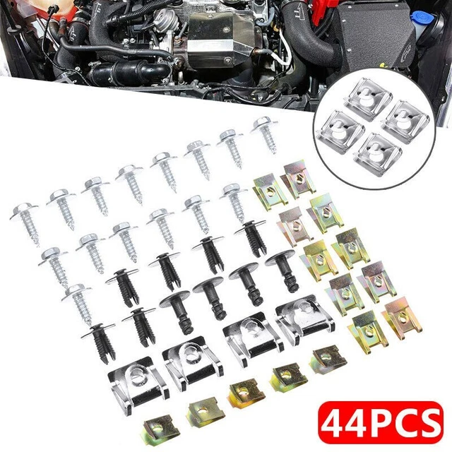 POUR BMW E46 Splash Guard support vis clips (44x) pièces moteur EUR 20 ...