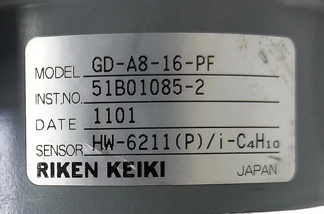 DÉTECTEUR DE GAZ Riken Keiki GD-A8-16 D3AG4 2891 EUR 314,22 - PicClick FR