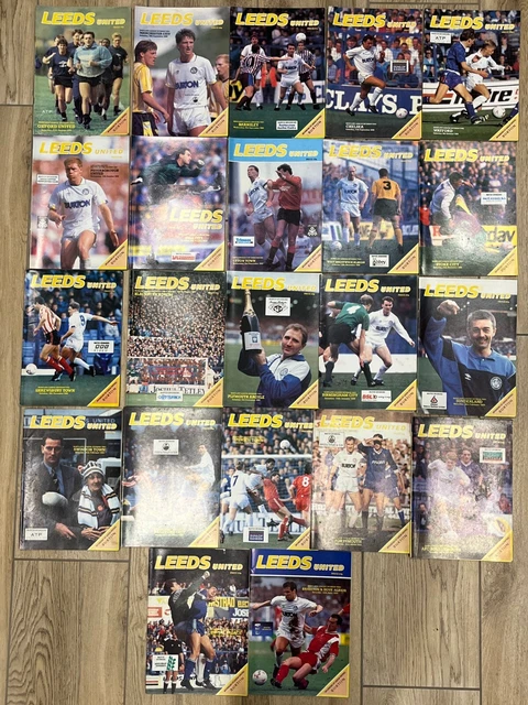 1988-89 LEEDS UNITED Home Programmes x 22 £13.97 - PicClick UK
