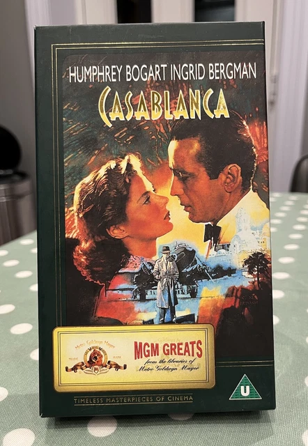 CASABLANCA MGM GREATS Special Collectors Edition VHS Box New Sealed £4. ...