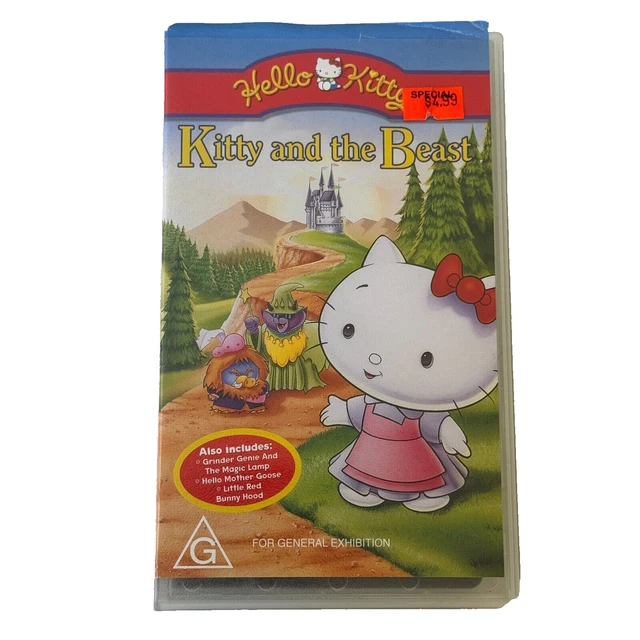 HELLO KITTY VHS - Kitty and the Beast G Rated Cartoon Kids Show Rare ...
