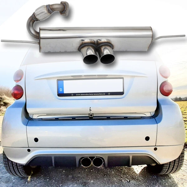 FOX SPORTS EXHAUST smart Fortwo Coupe 451 convertible with Brabus ...