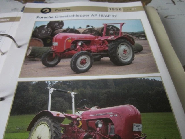 TRAKTOR PORSCHE AP 18, AP 22, 1956 Datenblatt 01 EUR 4,61 - PicClick DE