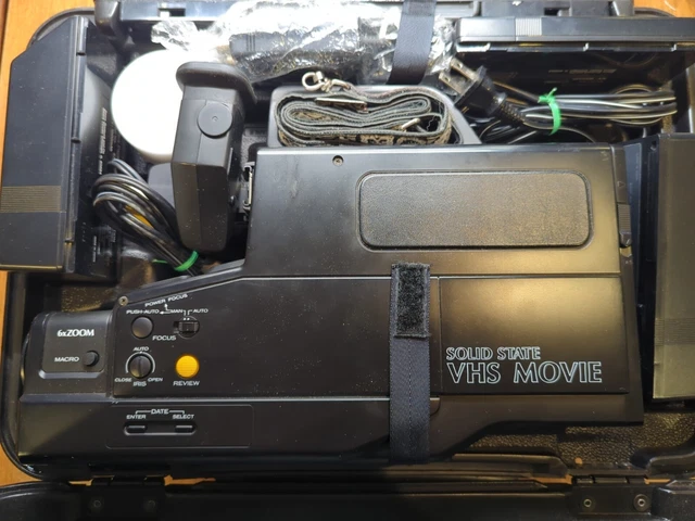 VINTAGE SEARS ROEBUCK Solid State VHS Movie Camera w/ Case Untested £33 ...