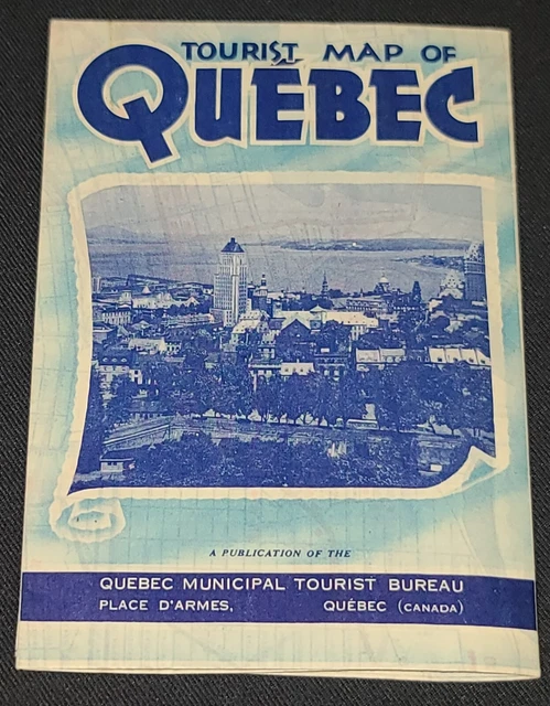 1930'S - TOURIST MAP OF QUEBEC /PLAN TOURISTIQUE DE QUEBEC - QUEBEC, QC, CANADA $15.00 - PicClick CA